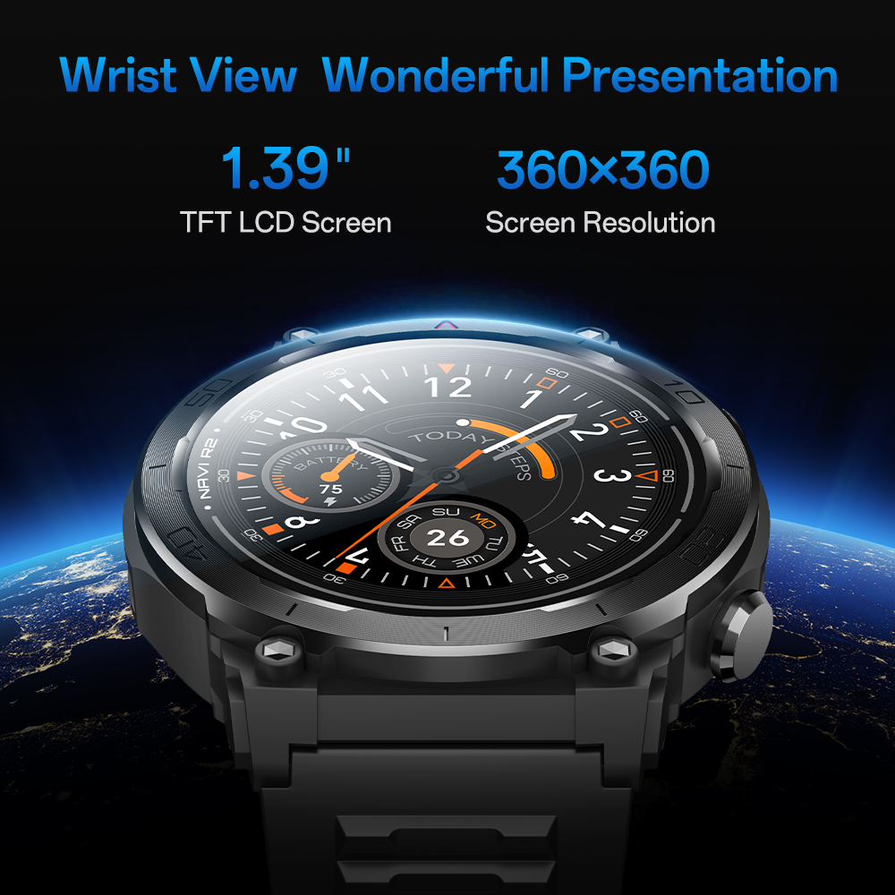 Aolon Navi R2 GPS蓝牙通话指南针户外运动智能手表 - 爱企查